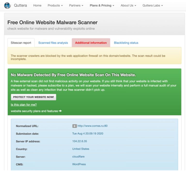 23 Online Tools To Scan Website Security Vulnerabilities & Malware